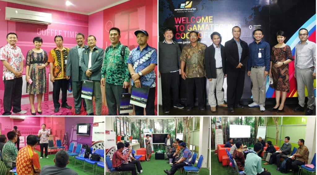 UPT Puskom Undip Dan UPBK Untirta Studi Banding Ke Gamatechno - Gamatechno
